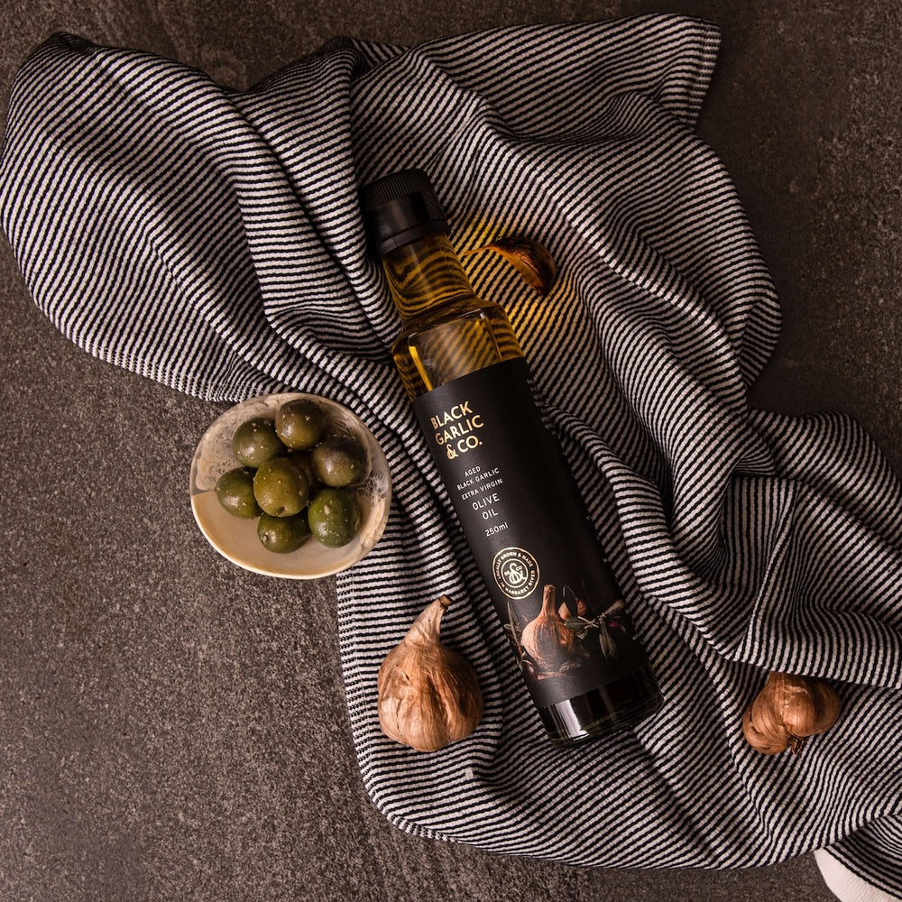 Aged Black Garlic Olive Oil 250ml – Black Garlic & Co.
